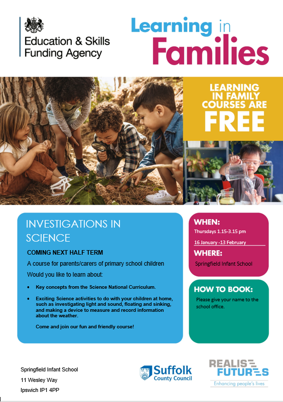 Springfield Infant School and Nursery - Workshops